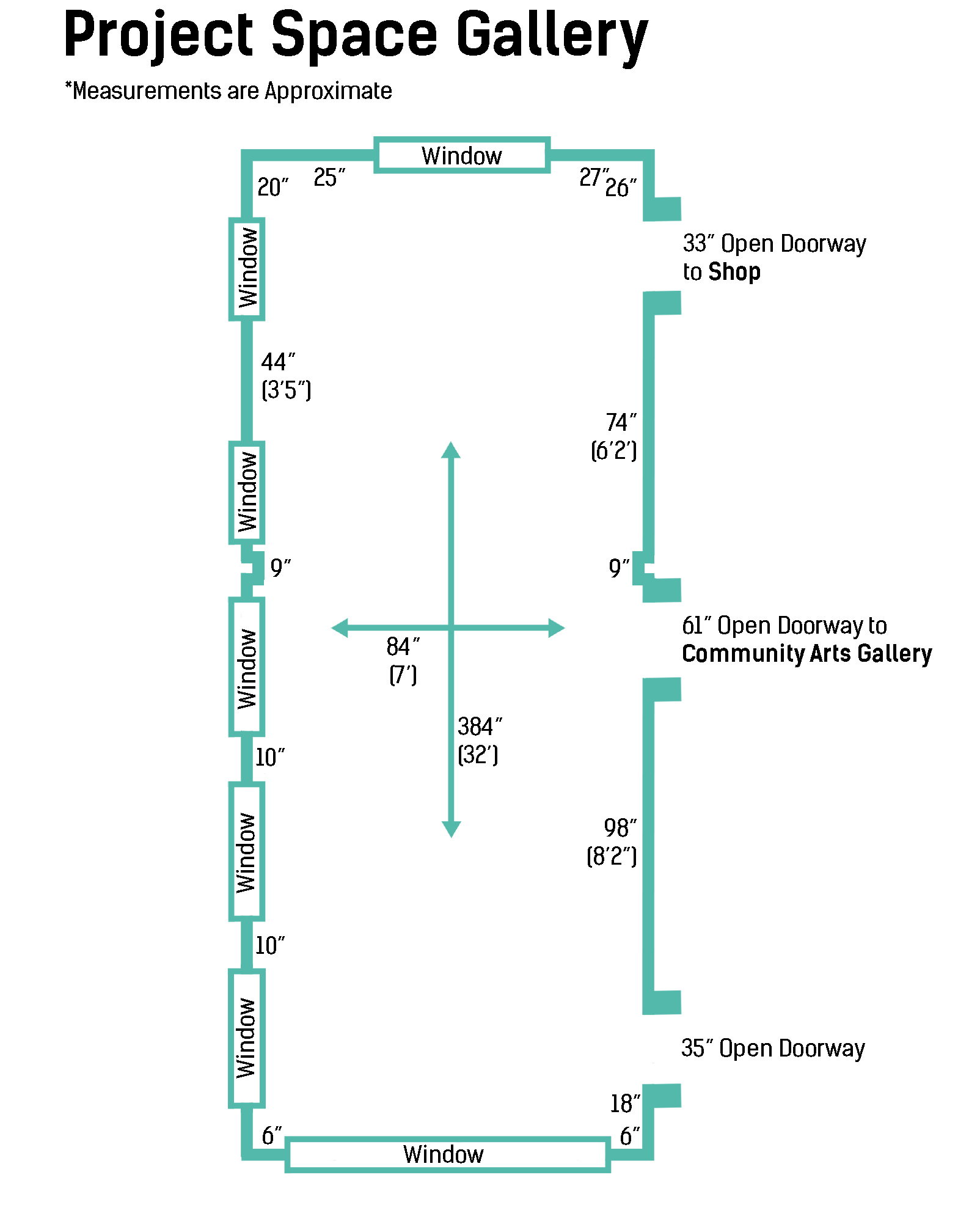 project space floor plan – Baltimore Clayworks