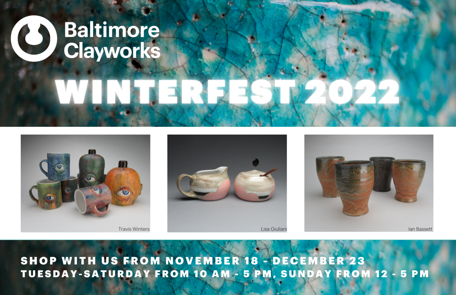 Winterfest 2022 and Annual Holiday Sale – Baltimore Clayworks