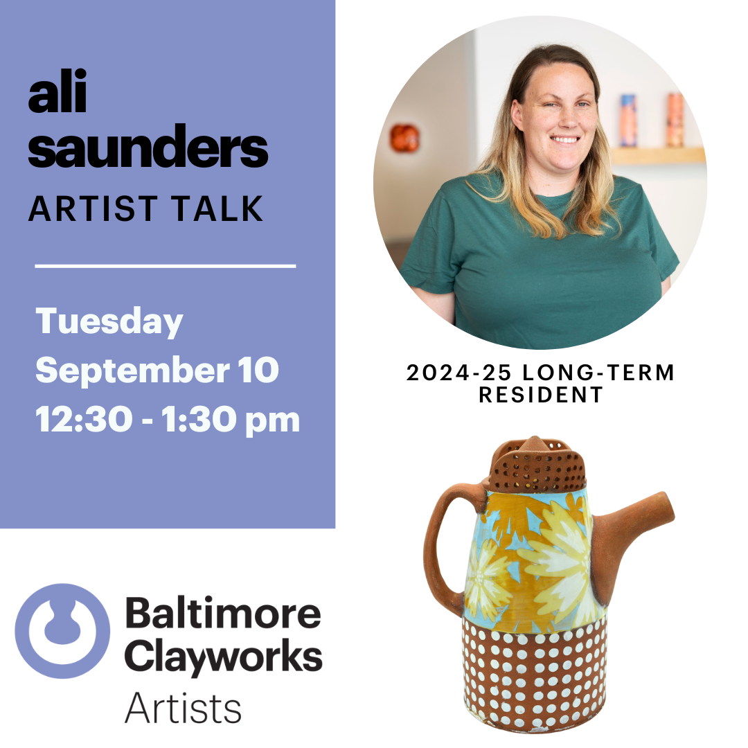 Virtual Artist Talk with Ali Saunders – Baltimore Clayworks